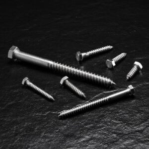 5/16" x 2" Hex Head Lag Screws Bolts 20Pcs 304 Stainless Steel 18-8, Partial Thread, Hexagon Head Wood Screws by SG TZH