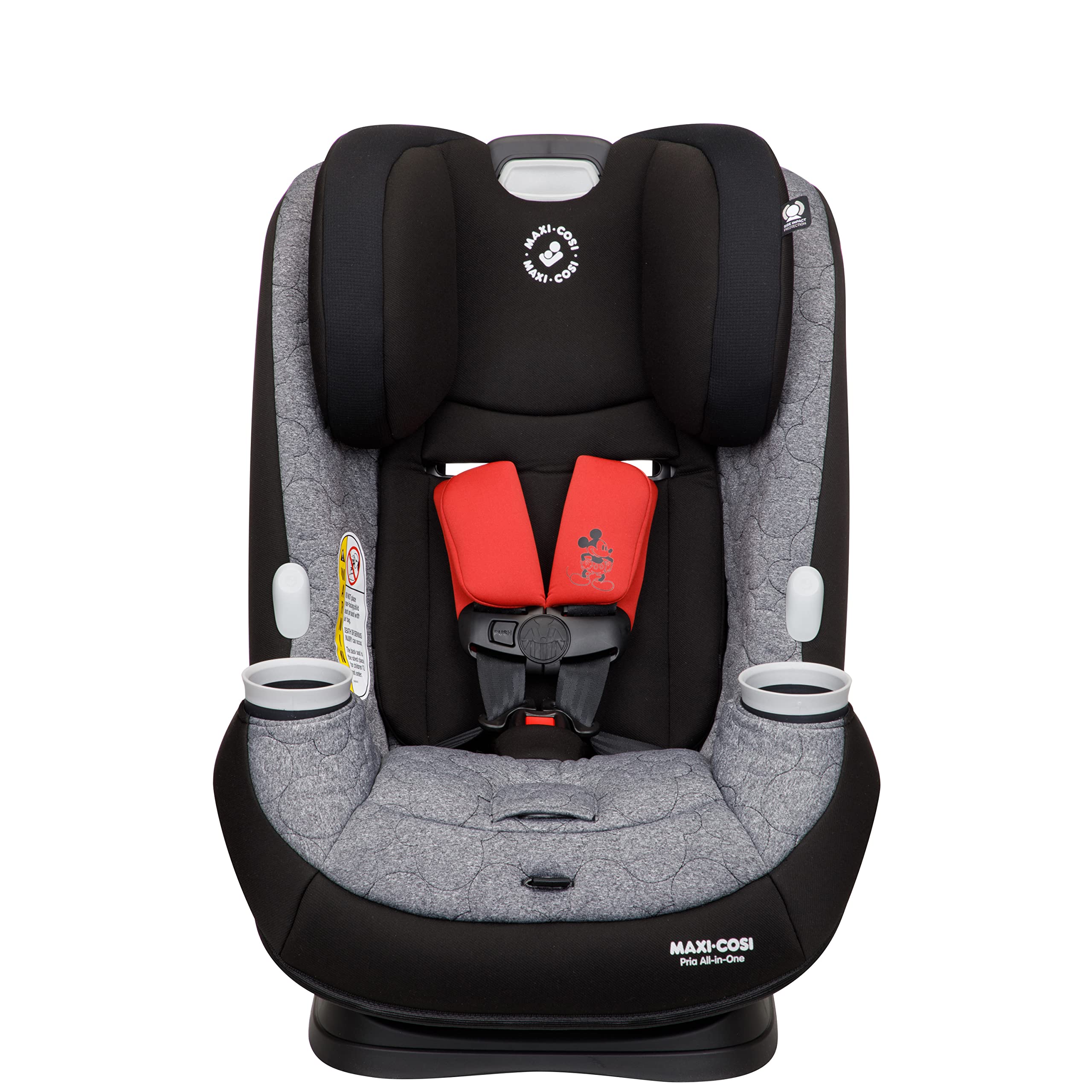 Disney Baby Pria All-in-One Convertible Car Seat, All-in-One Seating System: Rear-Facing, from 4-40 pounds; Forward-Facing to 65 pounds; and up to 100 pounds in Booster Mode, Mickey