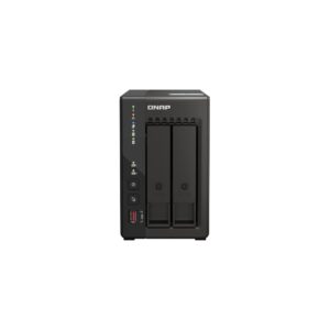 QNAP TS-253E-8G-US 2 Bay High-Performance Desktop NAS with Intel Celeron Quad-core Processor, 8 GB DDR4 RAM and Dual 2.5GbE (2.5G/1G/100M) Network Connectivity (Diskless)