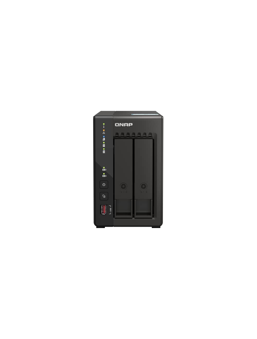 QNAP TS-253E-8G-US 2 Bay High-Performance Desktop NAS with Intel Celeron Quad-core Processor, 8 GB DDR4 RAM and Dual 2.5GbE (2.5G/1G/100M) Network Connectivity (Diskless)