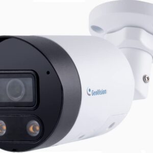 Geovision GV-TBL8804 8MP H.265 Super Low Lux WDR Pro Full Color Warm LED IR Bullet IP Camera, AI deep Learning