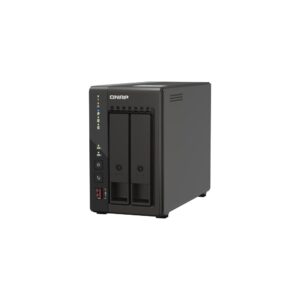 QNAP TS-253E-8G-US 2 Bay High-Performance Desktop NAS with Intel Celeron Quad-core Processor, 8 GB DDR4 RAM and Dual 2.5GbE (2.5G/1G/100M) Network Connectivity (Diskless)