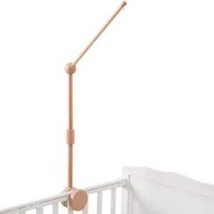 baby crib mobile arm - wooden baby mobile crib holder 31 inch for mobile hanging baby crib attachment for nursery decor