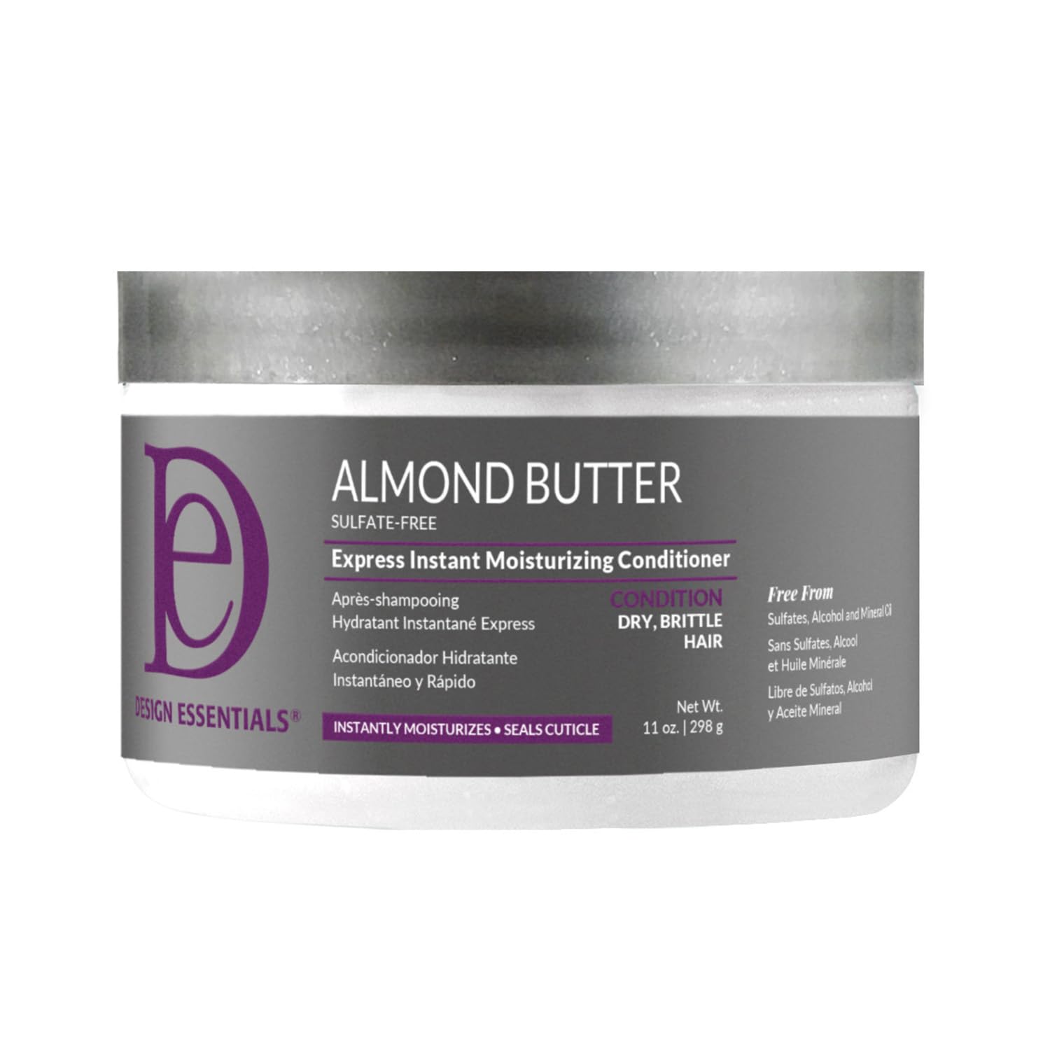 Design Essentials Almond Butter Express Instant Moisturizing Conditioner for Dry, Brittle Hair, 11 Ounce (Pack of 1)