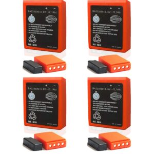 (pack of 4) hbc remote control rechargeable battery ba223030 3.6v 2100mah for crane remote control