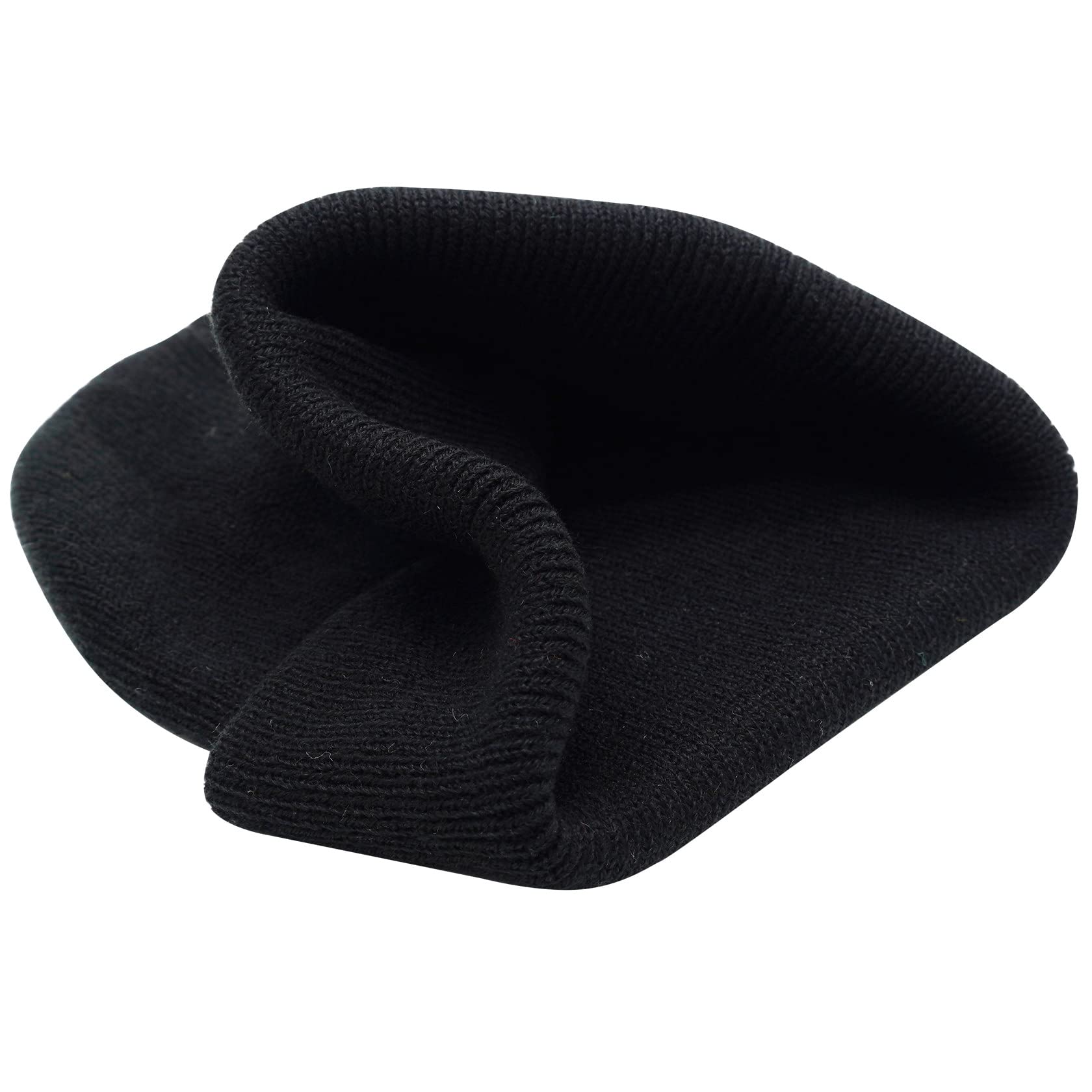 55cube Baby Beanie 0-6 Months Black