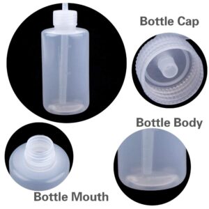 250ml 500ml 1000ml Plastic Safety Wash Bottle, Lab Squeeze Bottle with Narrow Mouth and Scale Labels, Squirt Bottle For Plant Flower Succulent Watering - 3 Packs