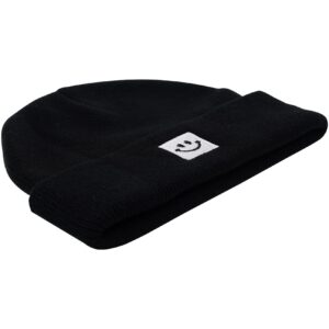 55cube Baby Beanie 0-6 Months Black