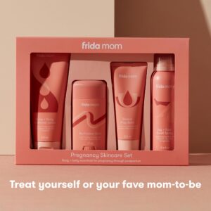 Frida Mom Pregnancy Skincare Set, Body Relief for Stretch Marks, Dry Skin, Swelling, & Chafing - 4pk Set