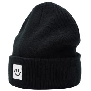 55cube Baby Beanie 0-6 Months Black