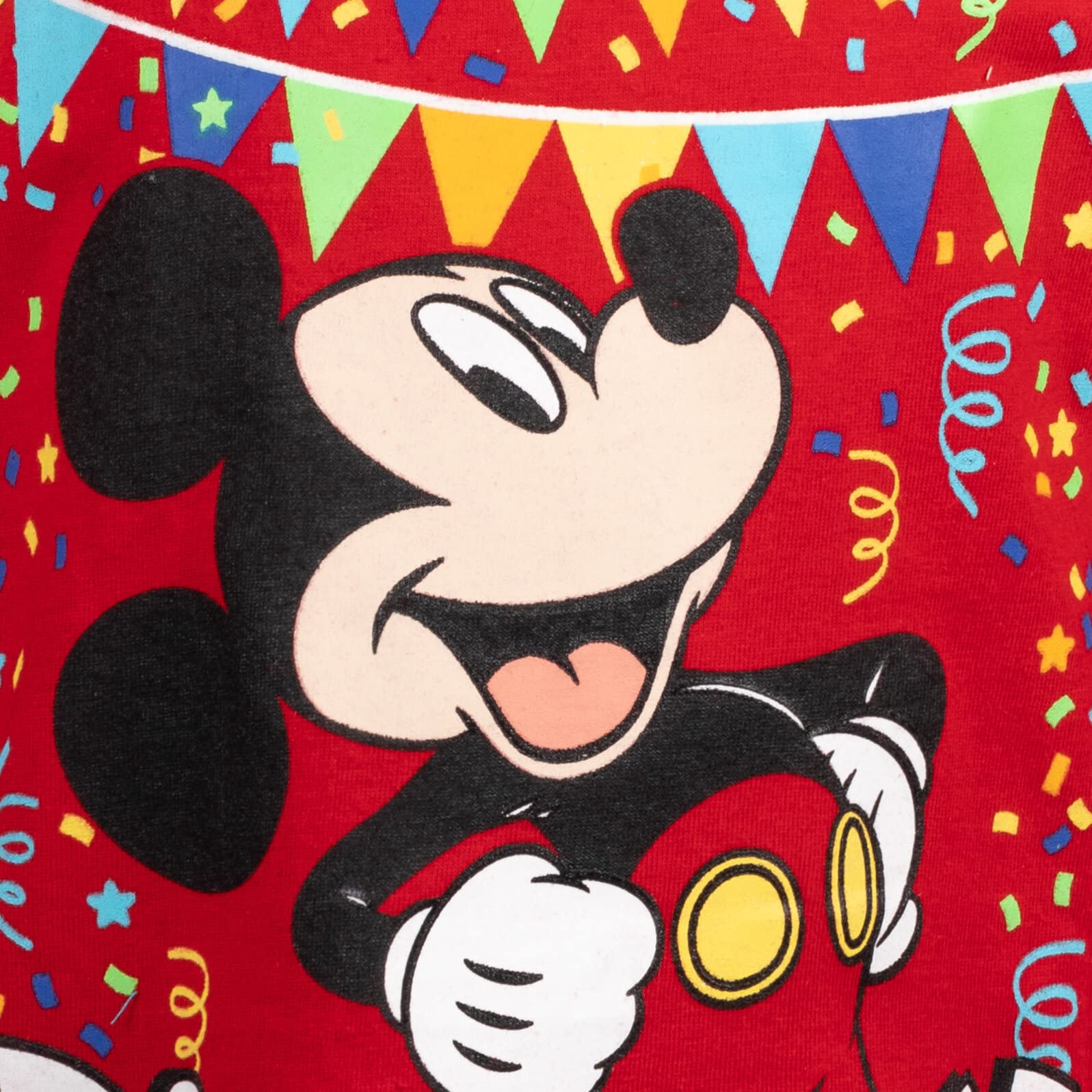 Disney Mickey Mouse Birthday Infant Baby Boys Graphic T-Shirt Mickey Red 18 Months