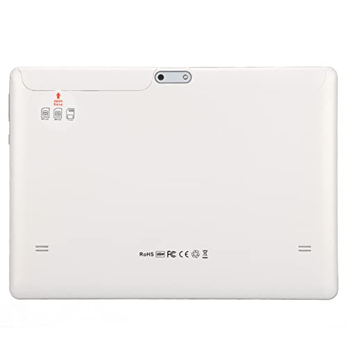 4G Calling Tablet, White 4GBRAM64GBROM 128 GB TF Card Tablet PC for Entertainment for Office Work US Plug