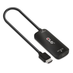 club3d cac-1336 hdmi™+ micro usb to usb type-c 4k120hz or 8k30hz m/f active adapter