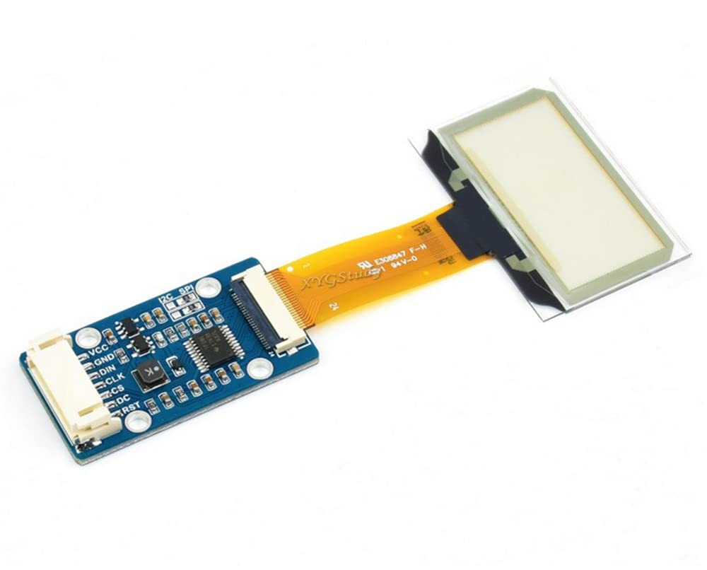 1.51inch 128×64 Transparent OLED Light Blue Color Display Module SPI/I2C Interfaces for Raspberry Pi 4 3 / STM32 etc @XYGStudy