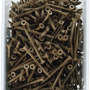 Deck Plus Wood Screws, Brown Exterior Screws, 2-1/2" x #10, 5lb