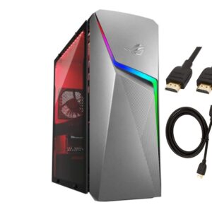 ASUS Newest ROG Strix GL10 Premium Gaming Desktop | AMD Ryzen 5 3600X | 32GB RAM | 1TB SSD | NVIDIA GeForce GTX 1660TI | Gray | Windows 10 | with HDMI Cable Bundle