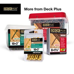 Deck Plus Wood Screws, Brown Exterior Screws, 2-1/2" x #10, 5lb