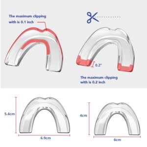 Rossy Mouth Guard for Clenching Teeth at night, Moldable Night Guards for Teeth Grinding 2 Sizes Pack of 4