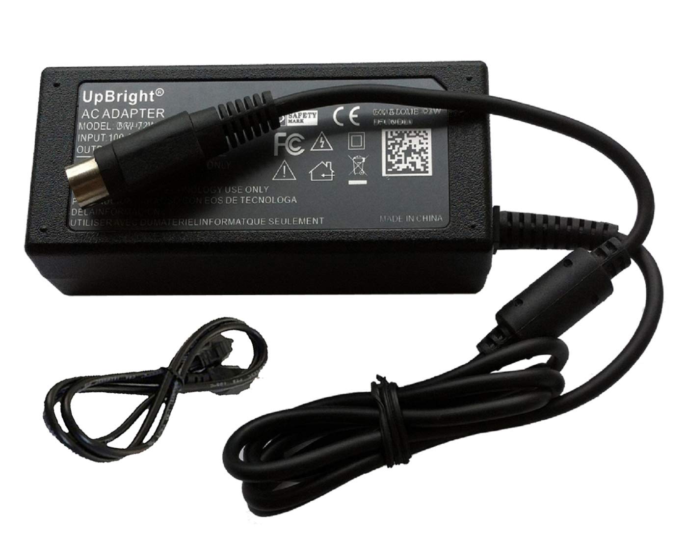 UpBright 4-Pin 12V 3.33A AC/DC Adapter Compatible with CWT KPL-040F KPL040F KPL-040F-VI Channel Well Technology Digital Video Record DVR 12VDC DC12V 3.3A 12.0V 3330mA 40W Power Supply Cord Charger PSU