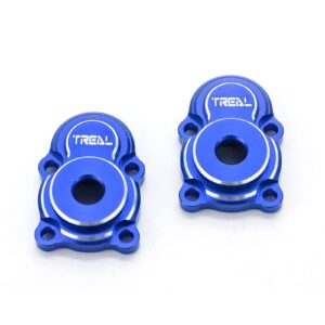 treal alu #7075 outer portal covers(2p) outer drive housings for 1/24 fms fcx24 upgrades (blue)