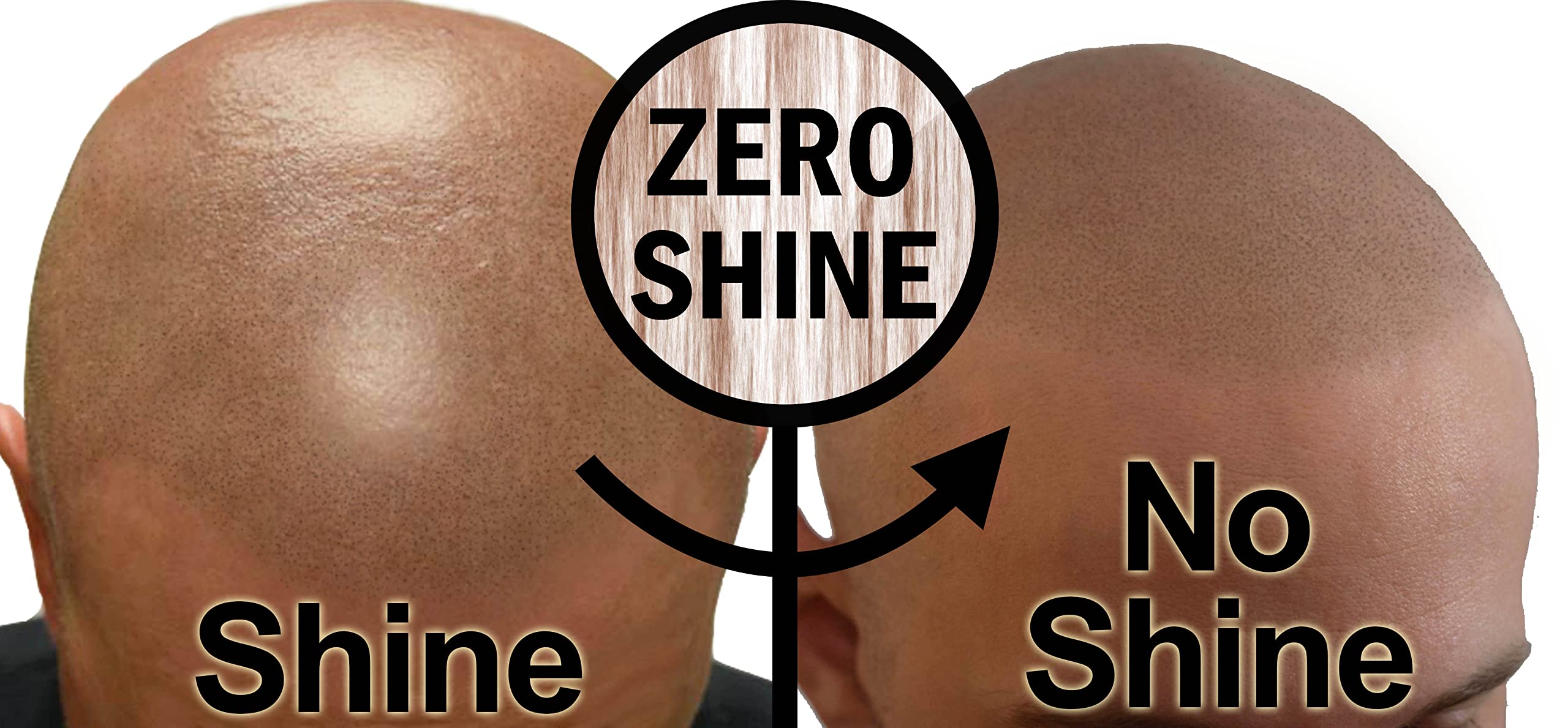 DermiMatch LLC Zero Shine 2.0 - Small - for scalp aftercare moisturizing mattifying effect for bald scalps or SMP Scalp Micropigmentation. Matte Scalp