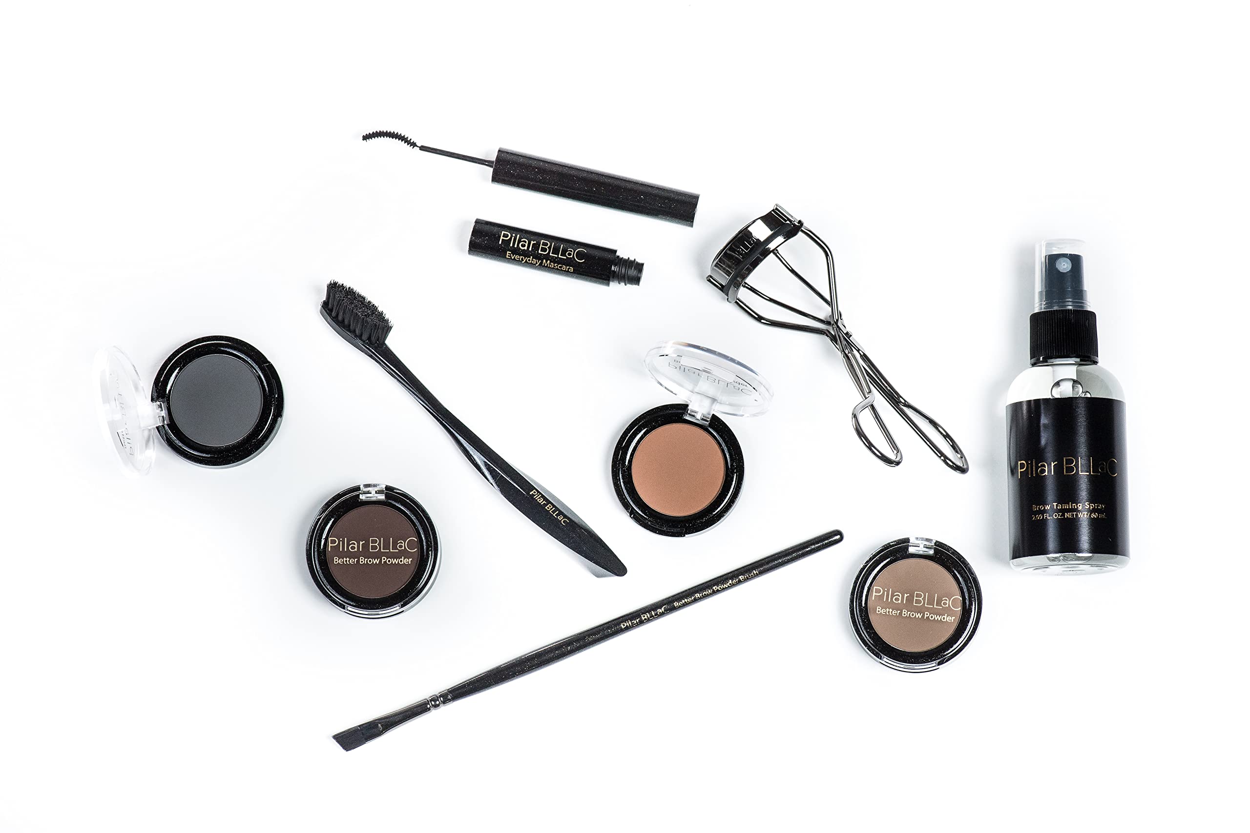 Pilar BLLaC - Better Brow Powder Brush, Firm brush Developed to Create an Even and Natural Look