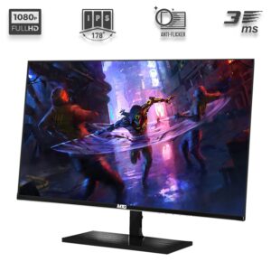 TechMagnet Computer Desktop PC, Intel Core i7, Siwa 8, 16GB RAM, 128GB SSD Boot + 2TB HDD, New Dual 24 Inch Monitor, USB Wired Keyboard Mouse, XL Cheatsheet Desk Pad, WiFi, Win 11 Home (Renewed)