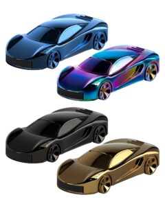 bilious flash drive sports car series metal waterproof usb 2.0 thumb drive memory stick small size usb drive gift (64gb, colorful)