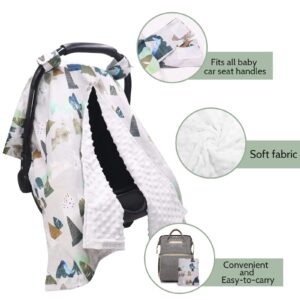 Baby Carseat Cover Girls & Summer Cozy Sun & Warm Cover, Mountains