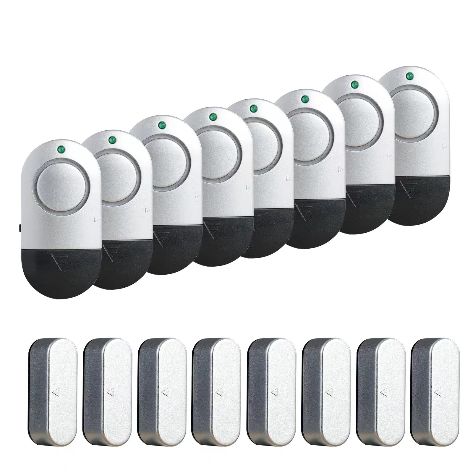 Window Alarm Sensors, Door Alarms for Home Security,120 DB Pool Door Alarm for Kids Safety (8 Pack)