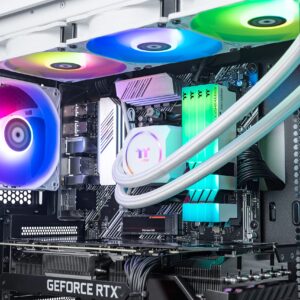 Thermaltake Frostbite 380 Gaming Desktop (AMD Ryzen™ 7 5800X 8-core, ToughRam RGB DDR4 3600Mhz 32GB Memory, NVIDIA® GeForce RTX™ 3080, 1TB NVMe M.2, Win10 Home) D3FB-B550-380-LCS