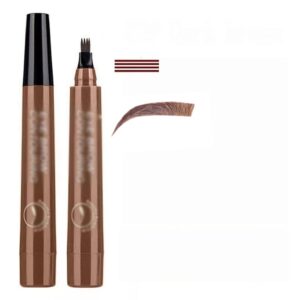 professional eyebrow pencil, waterproof, easy and easy to shape eyebrows, long lasting, eyebrow pencil (dark brown)