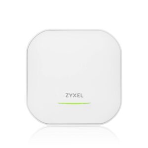 zyxel wifi 6e axe5400 2.5g multi-gigabit business ap | bandflex 2.4ghz and 5ghz or 6ghz operation | 1 gbe passthru| mesh, seamless roaming, captive portal | hybrid cloud | poe+ support | nwa220ax-6e