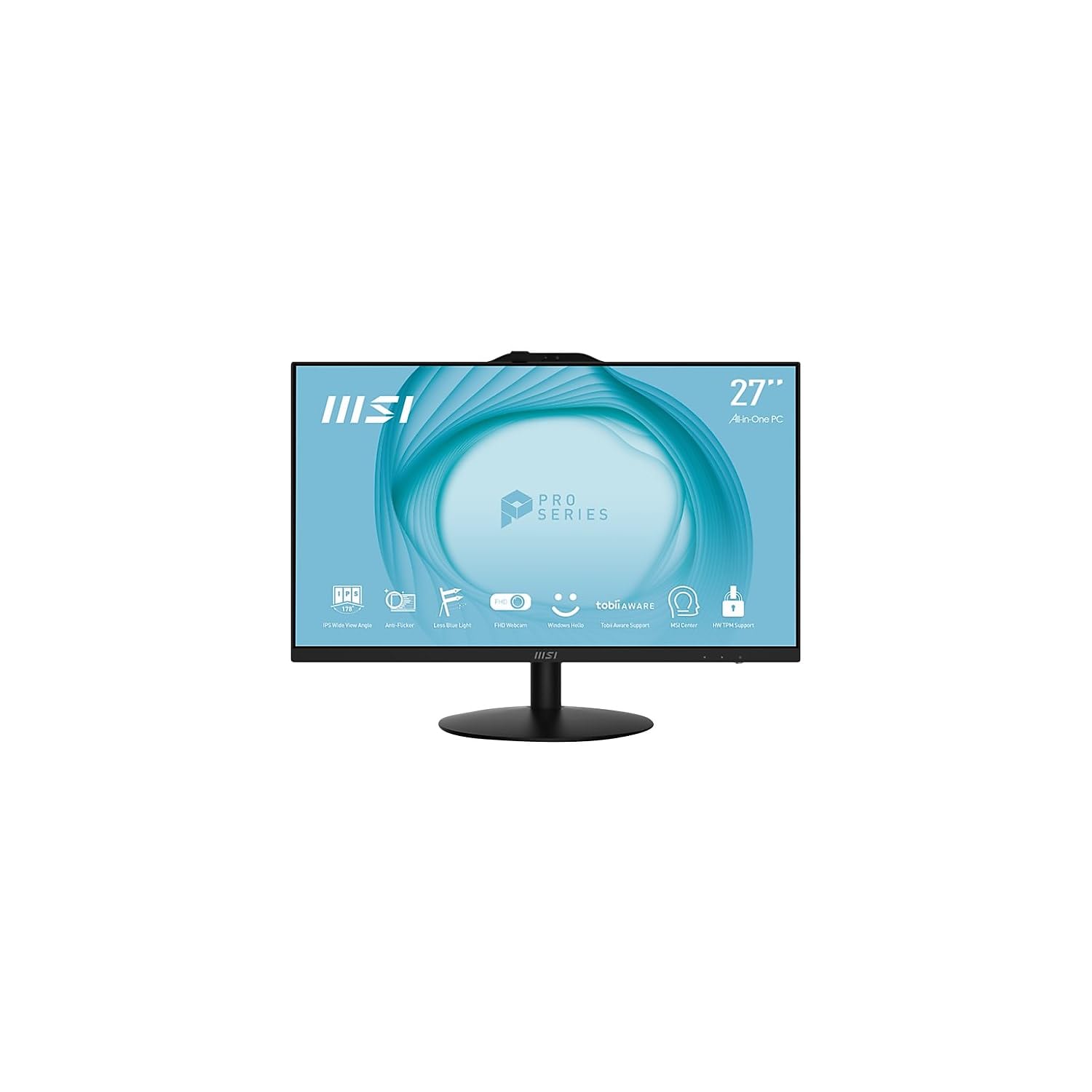 MSI PRO AP272 AIO Desktop, 27" FHD IPS-Grade LED, Intel Core i5-12400, 16GB(8GB*2) Memory, 512GB SSD, WiFi 6, BT 5.1, Black, 1-YR Warranty, Windows 11 Home Plus (12M-028US)