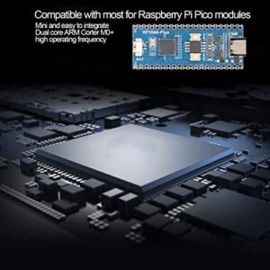 Development Board, PCB Material Type C Interface Stamp Hole Design 26 Pins RP2040 Plus Development Board for Computer