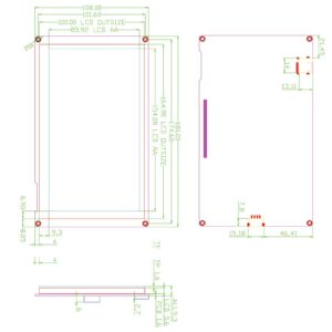 DIYmalls Nextion Intelligent 7 inch HMI Display 5V Capacitive Touch Screen 800x480 TFT LCD for Arduino ESP32 (NX8048P070-011C)