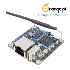 Orange Pi Zero LTS 512MB DDR3 AllWinner H3 Quad-Core A7 Single Board Computer, WiFi Support, Open Source Development Board Microcontroller Mini PC Run Android/Lubuntu/Debian (Zero LTS+Case)