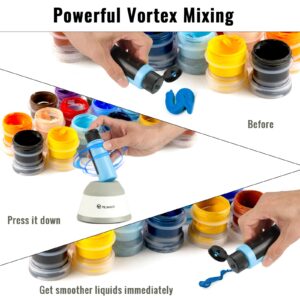 Mini Vortex Mixer Shaker YSJWAER - 4000rpm Touch Function Vortex Shaker for Nail Polish Acrylic Paint Science Lab Eyelash Adhesives