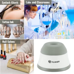 Mini Vortex Mixer Shaker YSJWAER - 4000rpm Touch Function Vortex Shaker for Nail Polish Acrylic Paint Science Lab Eyelash Adhesives