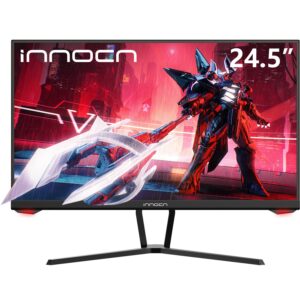 innocn 25g1g 24.5" gaming monitor 165hz / 144hz 1920 x 1080p fhd 1ms freesync g-sync compatible hdmi displayport eye care ultra thin led computer pc gaming monitor, vesa mountable, black