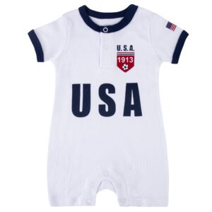 bdondon newborn babygrow romper us soccer baby outfits footless american football one-piece bodysuits (us-romper,3-6m)