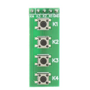 4 key keyboard module universal dumpling press 4 key push button switch module keyboard board for diy accessory kit dc 0-48v