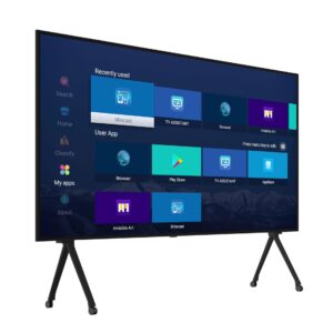 GTUOXIES 98 Inch 4K Mobile Digital Signage TV A+ Panel, Civil, Commercial with Wi-Fi, Ethernet, Bluetooth, HDMI, USB, 178° Visual Angle, 50000h, Ultra HD