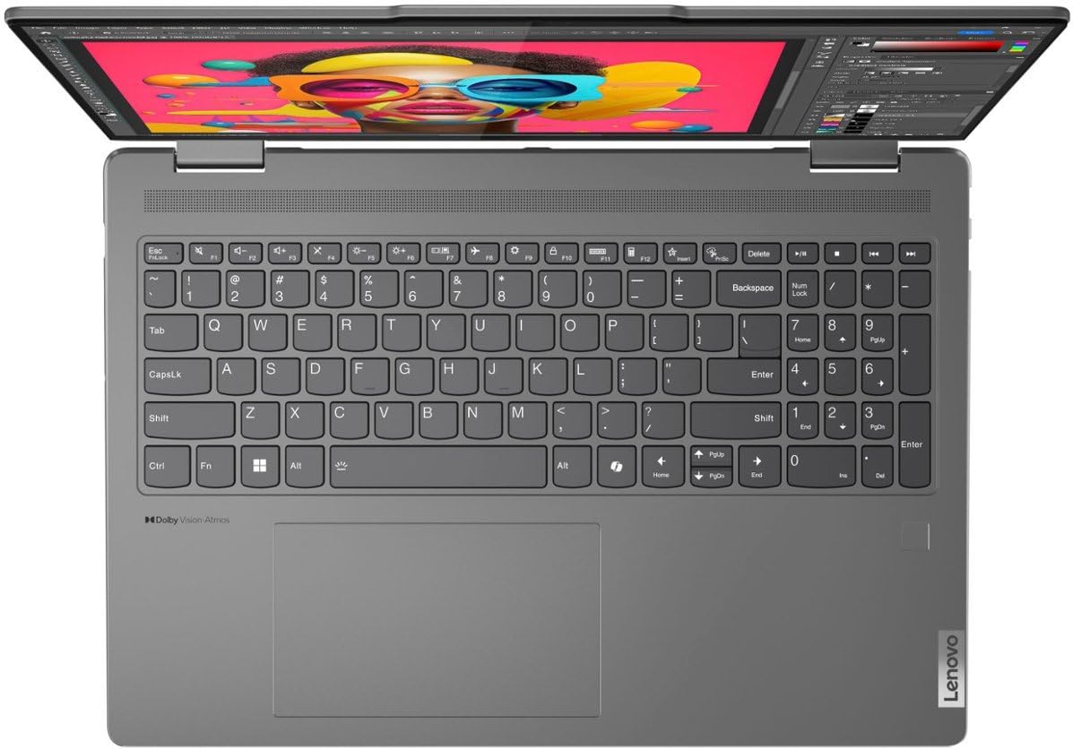 Lenovo 2024 Yoga 7 2-in-1 16” WUXGA IPS Touch Laptop 12-Core Intel Core Ultra 7 155U 16GB LPDDR5 512GB SSD Thunderbolt 4 USB-C w/DP WiFi AX BT Webcam HDMI2.1 Backlit KB Fingerprint Windows 10 Pro