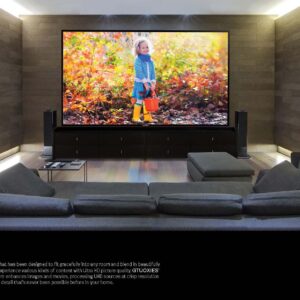 GTUOXIES 98 Inch 4K Movable Digital Signage TV Wide Screen, Home, Commercial with Built-in Speakers, Earphone, AV, Coaxial, Android, Full Array LED