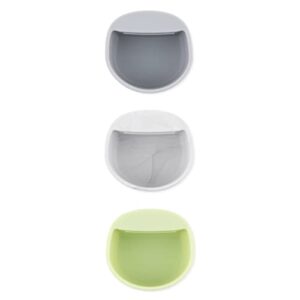 bumkins baby silicone little dippers, attaches to bowls, dishes and plates, sauce cup, holds condiments, dip, puree, toppings, baby led weaning, essential feeding supplies, for babies 6 months up