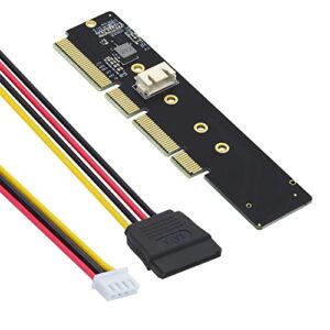 nfhk ngff m.2 m-key nvme ahci ssd to pci-e 3.0 16x 8x 4x power adapter low profile height 3cm for 110mm 80mm ssd 1u server