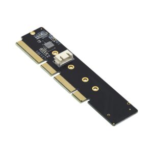 Cablecc NGFF M.2 M-Key NVME AHCI SSD to PCI-E 3.0 16X 8X 4X Power Adapter Low Profile Height 3cm for 110mm 80mm SSD 1U Server