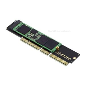 NFHK NGFF M.2 M-Key NVME AHCI SSD to PCI-E 3.0 16X 8X 4X Power Adapter Low Profile Height 3cm for 110mm 80mm SSD 1U Server