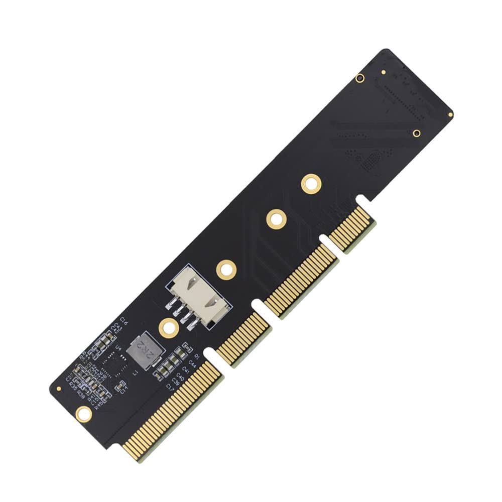 Cablecc NGFF M.2 M-Key NVME AHCI SSD to PCI-E 3.0 16X 8X 4X Power Adapter Low Profile Height 3cm for 110mm 80mm SSD 1U Server